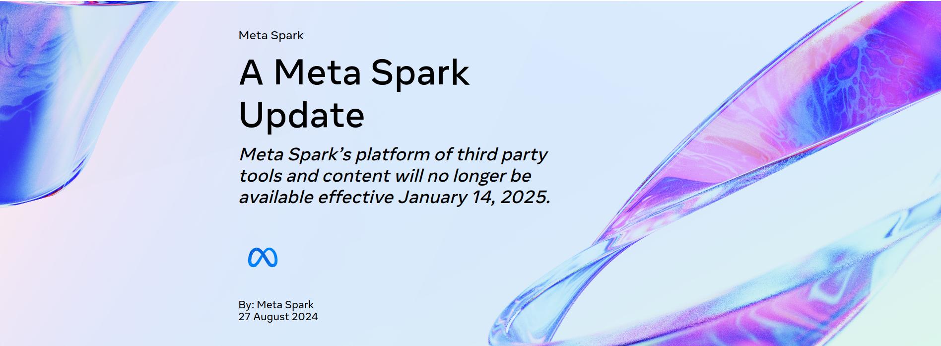 RIP Sparky: Meta Ends Spark AR Platform – Deus×Machina